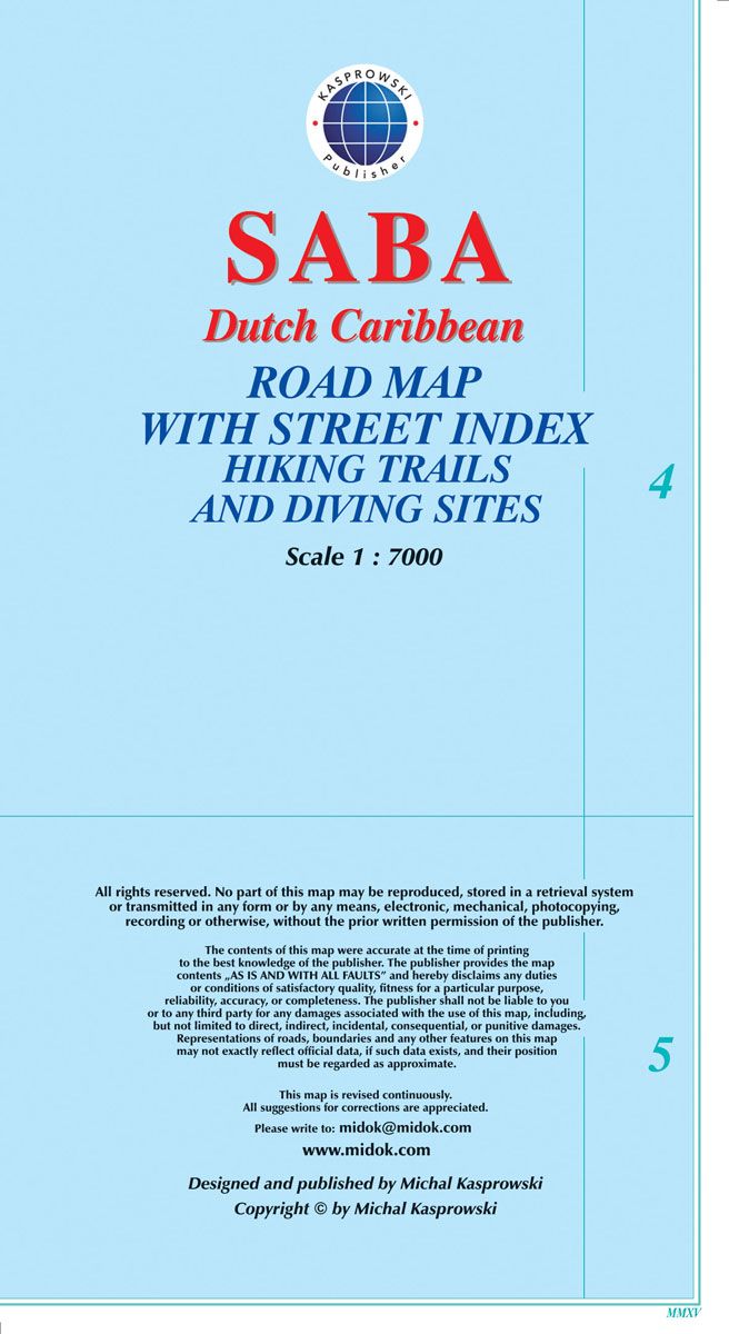Karta Saba Nederländska Antillerna KASPROWSKI - Kartkungen Sverige AB